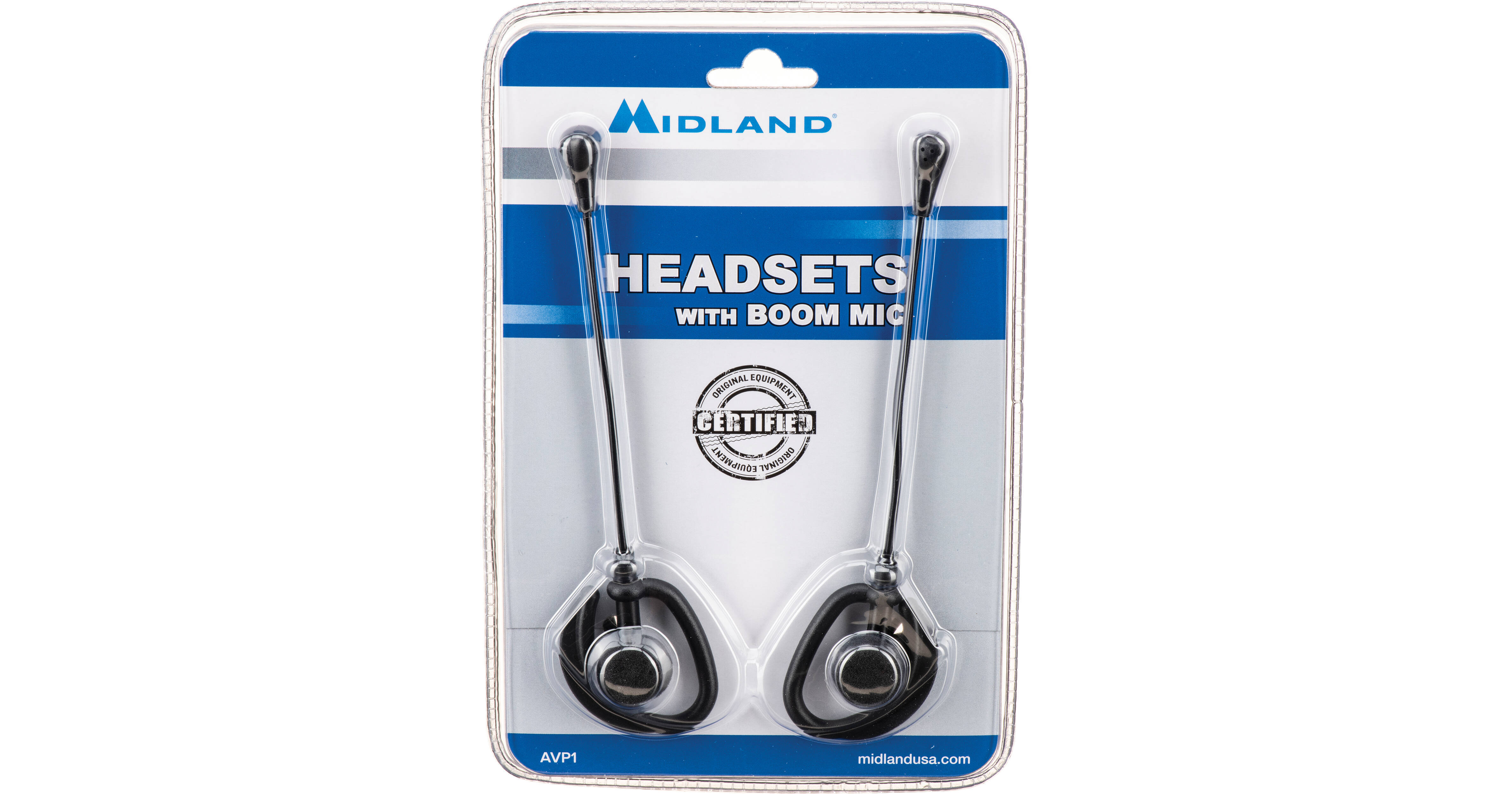 Midland AVP-1 Single-Ear Boom Mic Headset for Extra-Talk AVP1MID