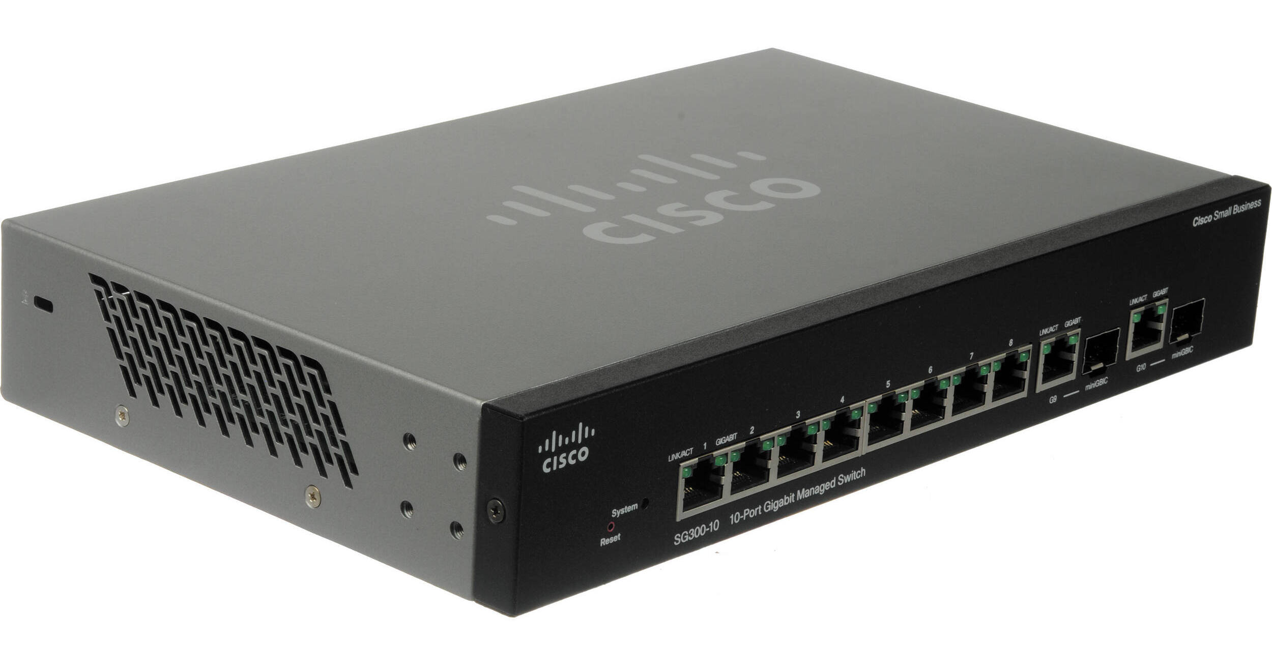 Cisco SG300-10 10-Port 10/100/1000 Gigabit Managed SRW2008-K9-NA