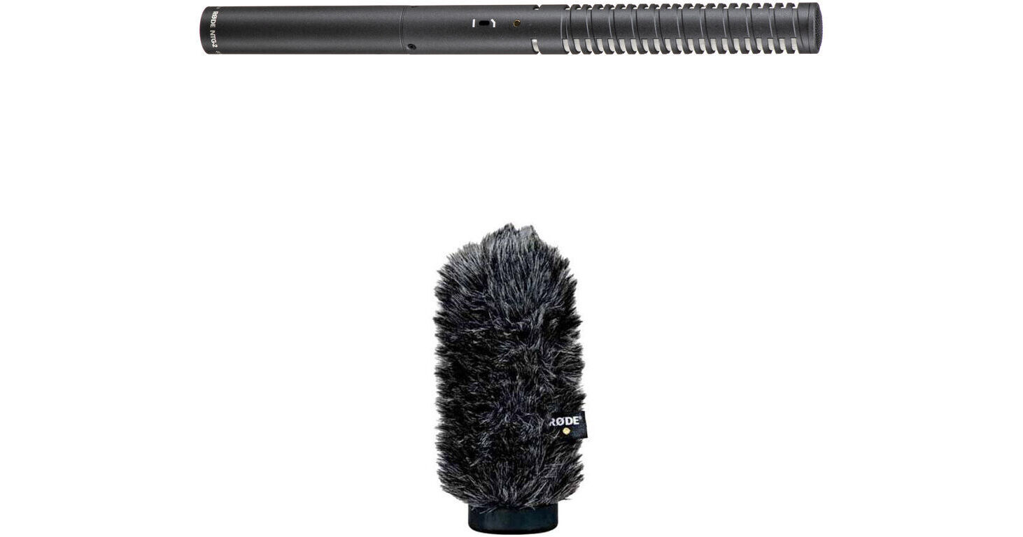 RODE NTG2 Shotgun Microphone and Rode Windshield Kit B&H Photo