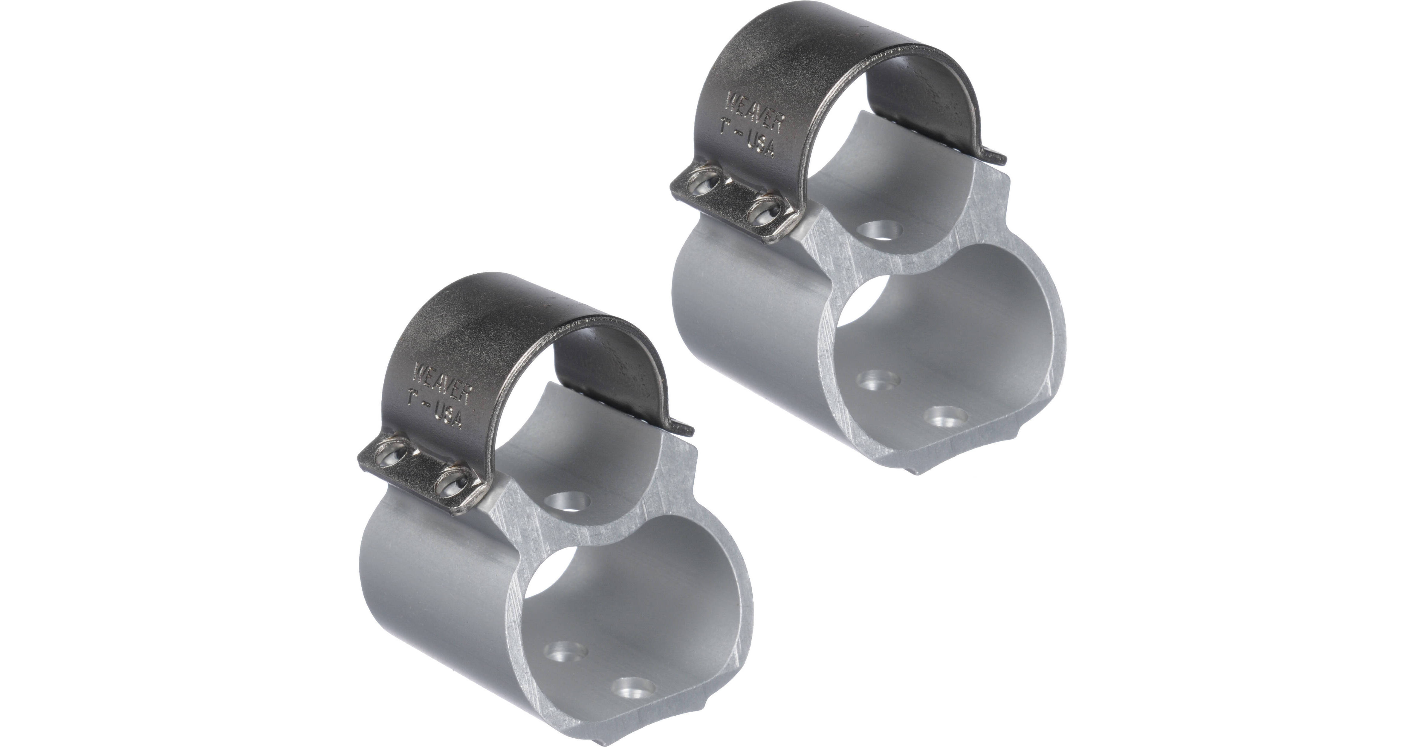 Weaver Steel Lock Mount See-Thru Riflescope Rings for 1" 49734