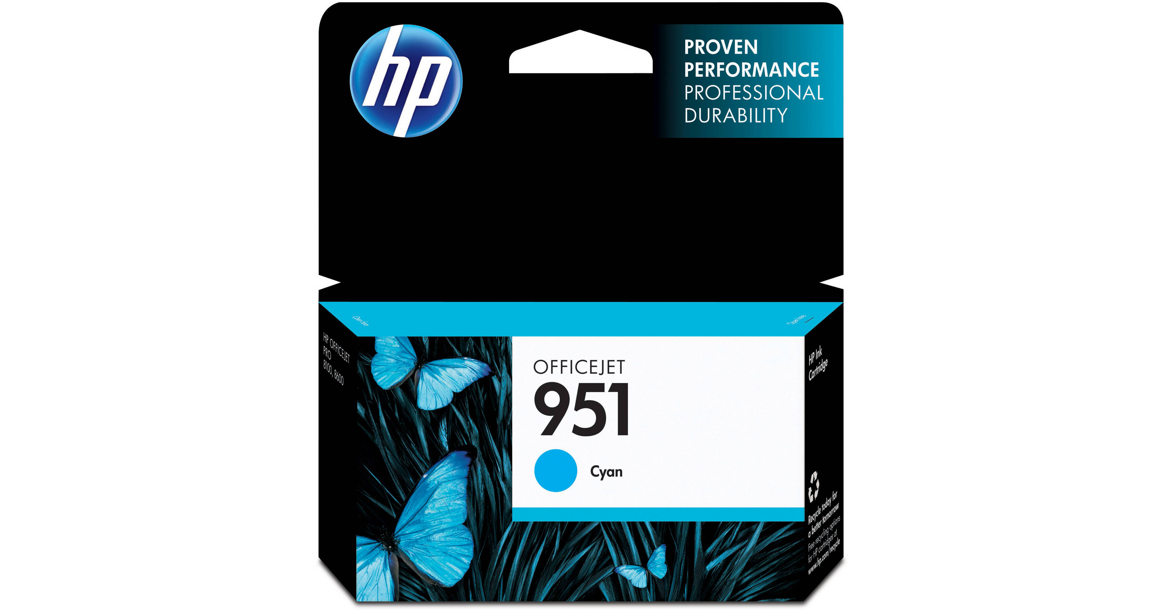HP 951 Cyan Officejet Ink Cartridge CN050AN B&H Photo Video