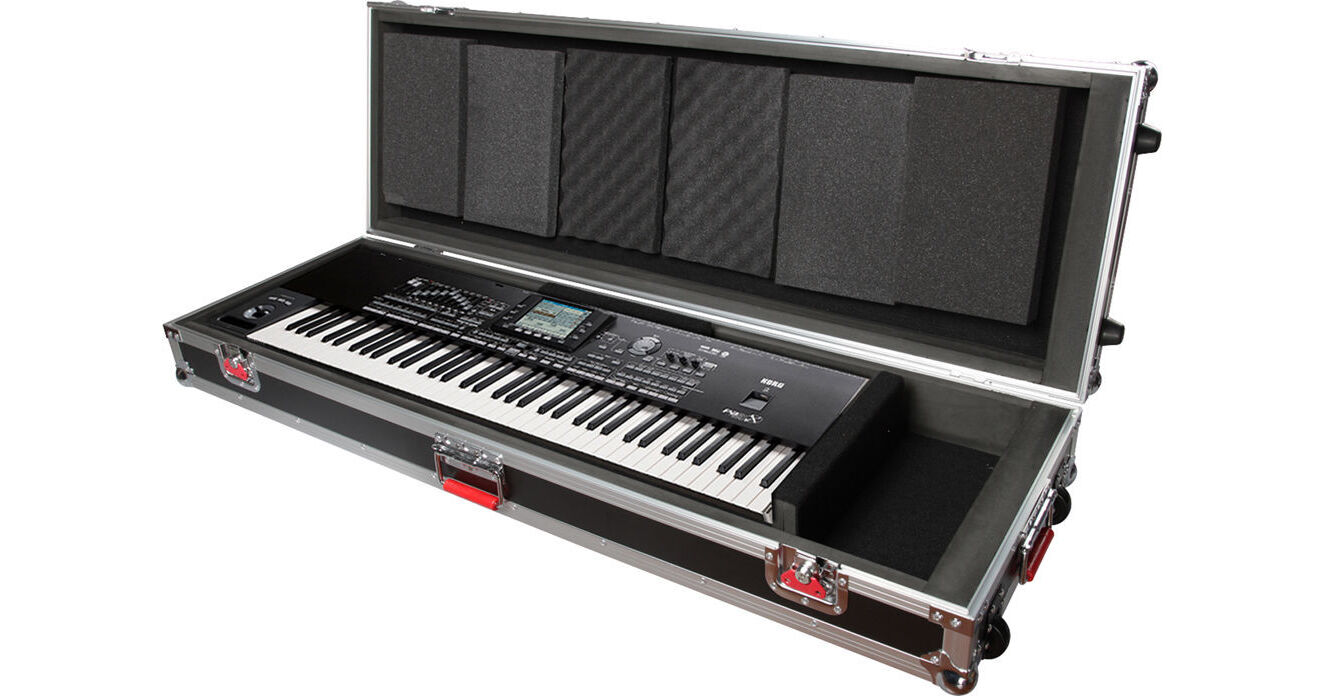 Gator G-TOUR 76V2 76 Note Road Case with Wheels G-TOUR 76V2 B&H