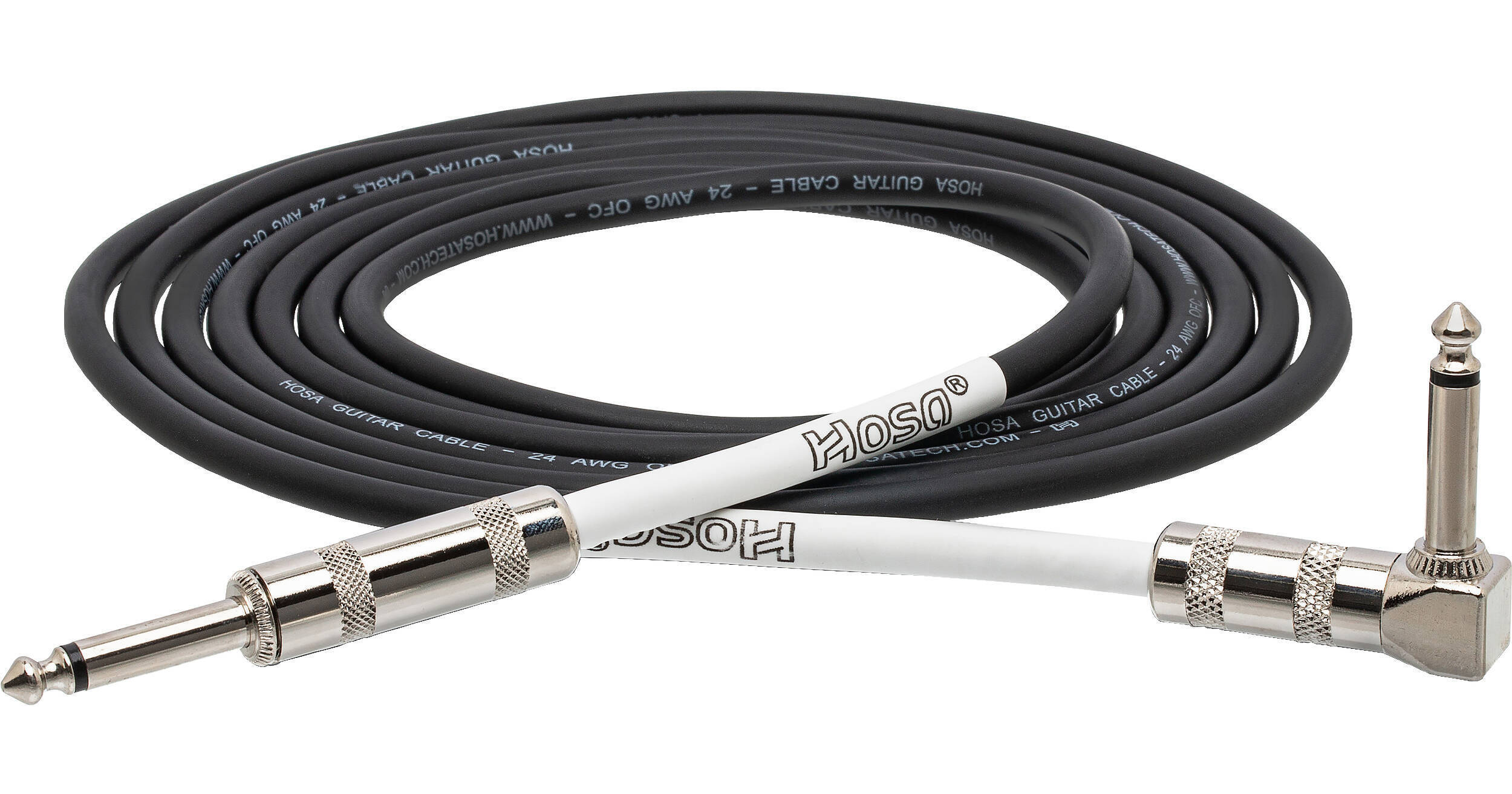 Hosa Technology Straight to Right-Angle Guitar Cable - GTR-225R