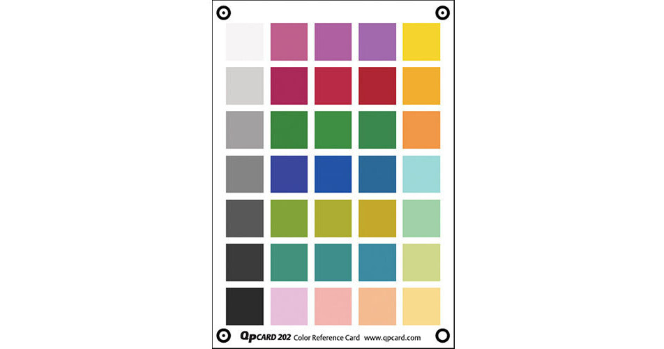 QP Card QP Color Reference Card 202 GQP202 B&H Photo Video