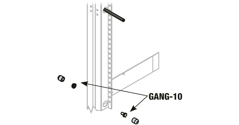 Middle Atlantic GANG-10T Bolts for Ganging BGR Racks GANG-10T