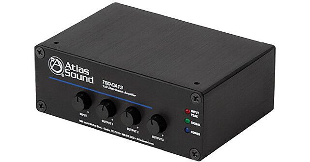 AtlasIED TSD-DA13 1x3 Distribution Amplifier TSD-DA13 B&H Photo