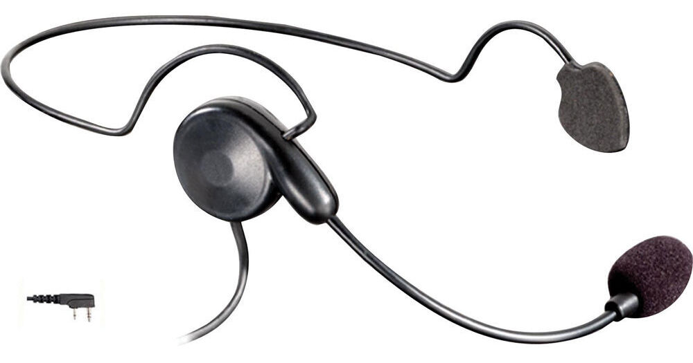 Eartec Cyber Headset with Inline PTT & Kenwood 2-Pin CYBKW3300IL