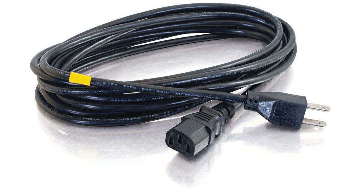 C2G 18 AWG Universal Power Cord (6') 03133 B&H Photo Video C2G 18 AWG Universal Power Cord (6') 03133 B&H Photo Video