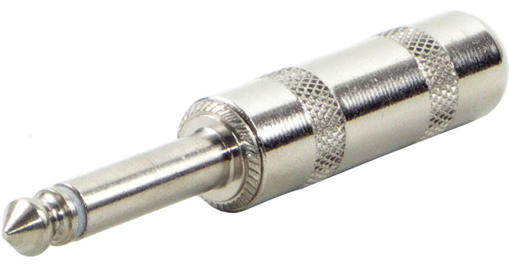 Switchcraft 285L - 1/4" Mono Cable Plug With Nickel Metal