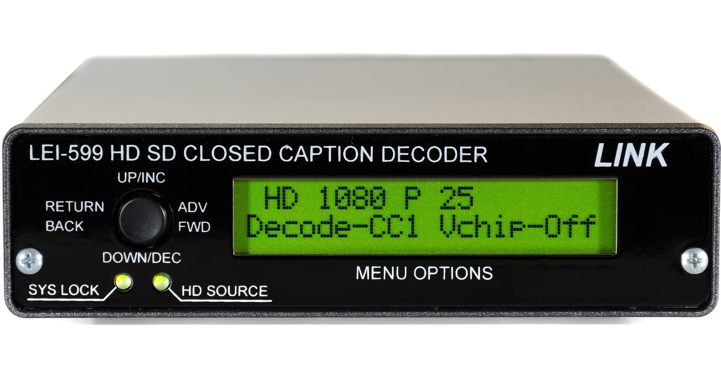 Link Electronics HD SD Closed Caption Decoder with GPI LEI-599D
