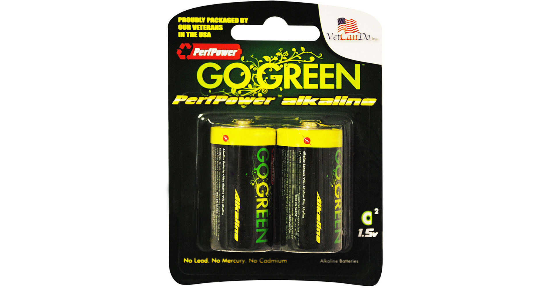 PerfPower GoGreen C Alkaline Batteries (2-Pack) 24003 B&H Photo