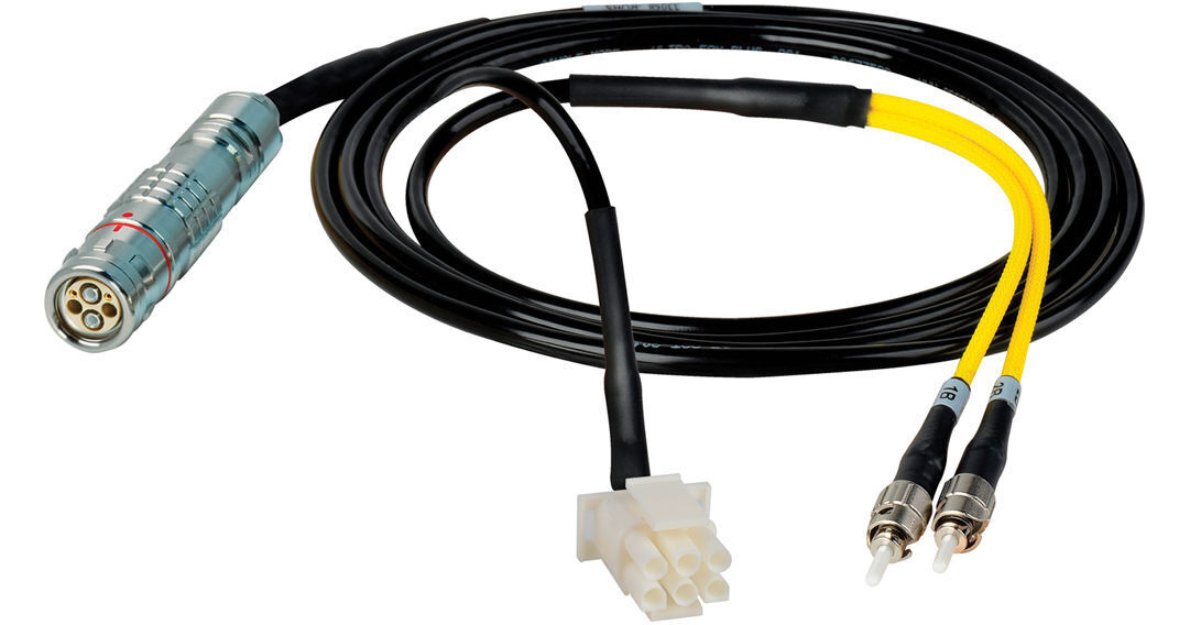 Camplex 6' Lemo FUW to Duplex ST Fiber/6-Pin AMP