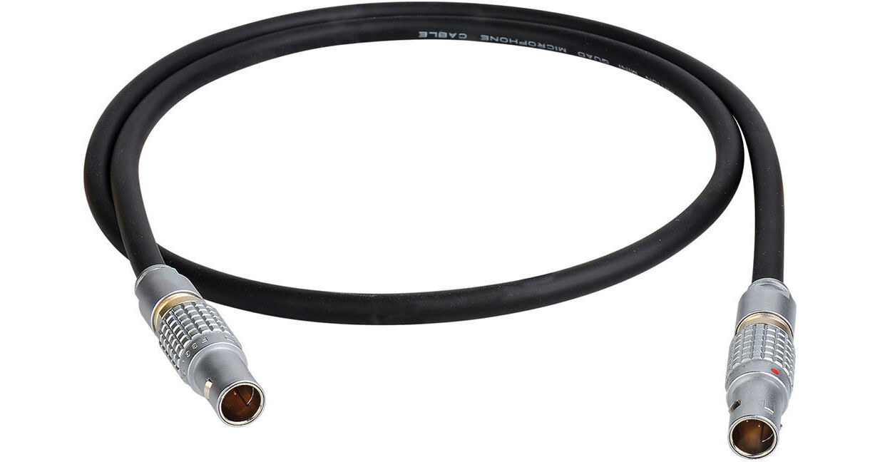 TecNec Red LEMO to 2-Pin Cube Teradek Power Cable (12")