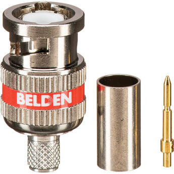 Belden 1505A/RG59 3-Piece HD BNC Crimp Connector 1505ABHD3 B&H