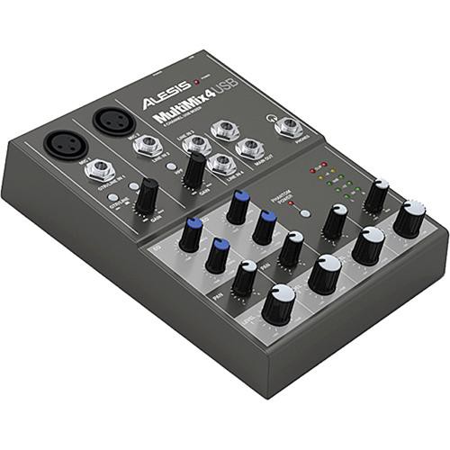 Alesis MultiMix 4 4-Channel Audio Mixer with USB MULTIMIX 4 USB