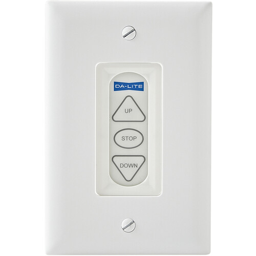 Da-Lite Three-Button Low Voltage Control Switch (White) 40975