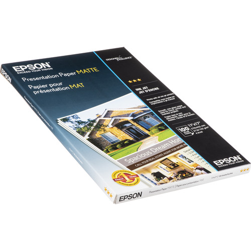 Epson Presentation Paper Matte (11 x 17", 100 Sheets) S041070