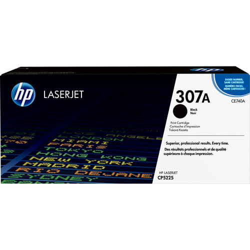 HP 307A Black Laserjet Toner Cartridge CE740A B&H Photo Video
