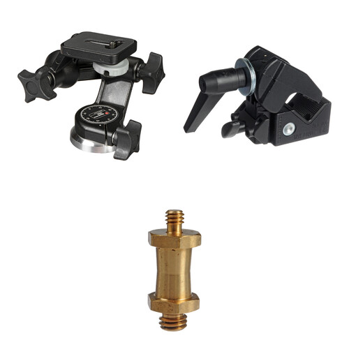 Manfrotto Super Clamp with 056 3-D Junior Head 2910 B&H Photo