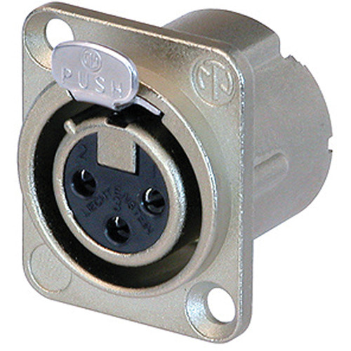 Neutrik NC3FD-LX 3-Pole Female XLR Receptacle NC3FD-LX B&H Photo
