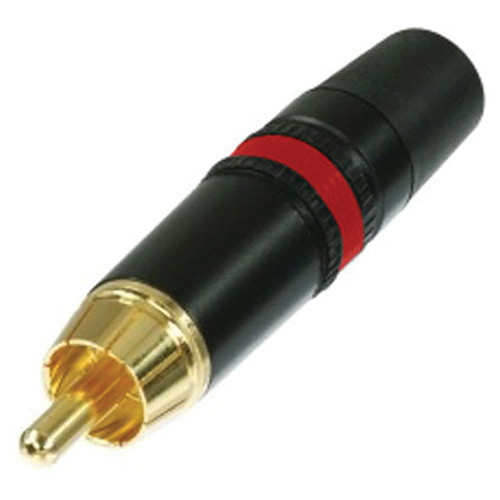 Neutrik NYS373-2 REAN DIN Red RCA Plug w/ Gold Contacts NYS373-2