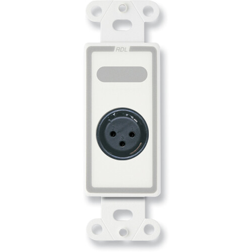 RDL D-XLR3F Decora Wall Plate with XLR 3-Pin Female D-XLR3F B&H