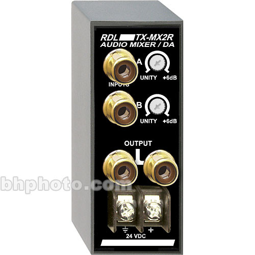 Rdl Tx Mx2r Audio Mixer Distribution Amplifier Tx Mx2r Bandh