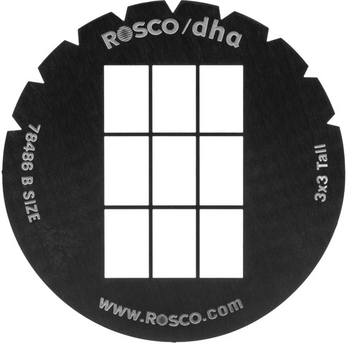 Rosco Standard Steel Gobo #78486B 3x3 Tall 250784860860 B&H