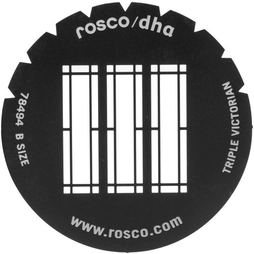 Rosco Standard Steel Gobo #78494B Triple Victorian 250784940860