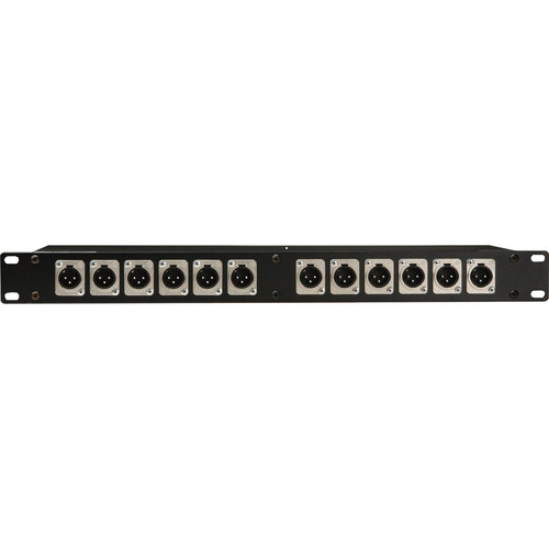 TecNec PBXLR-4 (12) Male XLR to (12) Female XLR Patch Bay