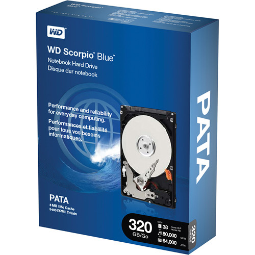 WD 320GB 2.5" Scorpio Blue IDE Hard Drive WD3200BEVERTL B&H