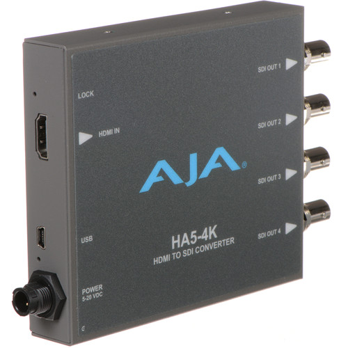 AJA HA5-4K 4K HDMI to 4K SDI Mini-Converter HA5-4K B&H Photo