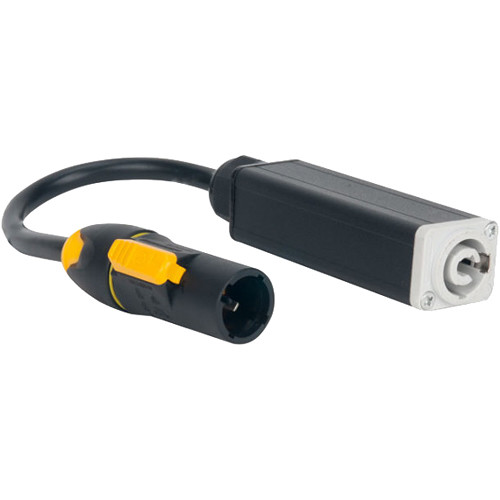 American DJ IP65 Locking Power Connector to Standard SIP1PCOA