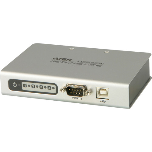 ATEN UC2324 4-Port USB to Serial RS-232 Hub UC2324 B&H Photo