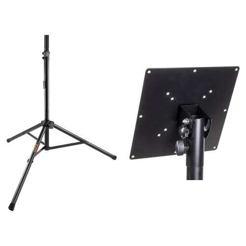 Auray Height-Adjustable Steel Speaker Stand Kit with Mounting