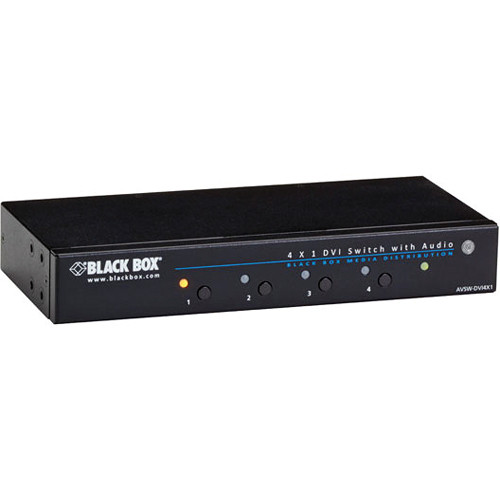 Black Box 4 x 1 DVI Switch with Audio AVSW-DVI4X1 B&H Photo Video