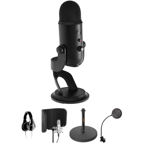 Blue Yeti USB Microphone Podcast Kit B H Photo Video
