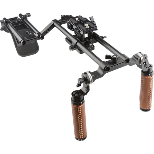 CAMVATE DSLR Shoulder Mount Rig with Dual Handgrip Support C1769