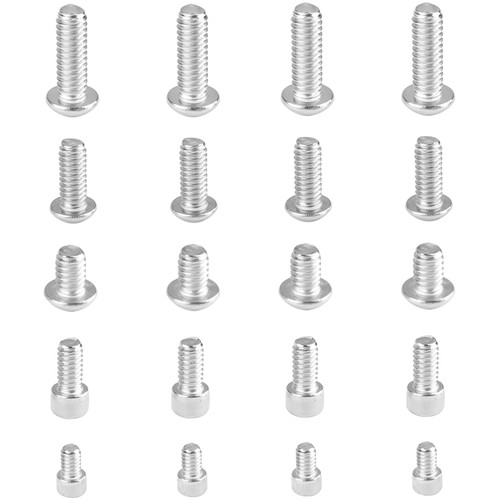 CAMVATE 1/4"-20 Stainless Steel Hex Screw Pack C1956