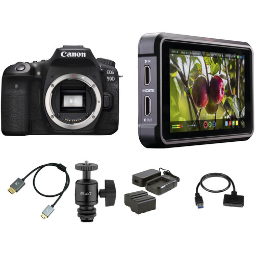 Canon EOS 90D DSLR Camera Cine Kit B&H Photo Video