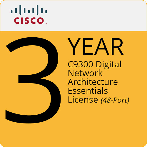 Cisco C9300 Digital Network Architecture C9300-DNA-E-48-3Y B&H