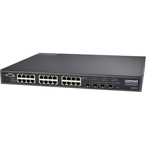 COMNET 24-Port Ethernet Managed Switch with 4