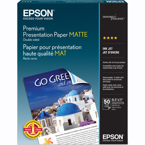 Epson Premium Presentation Paper Matte Double-Sided (8.5 x