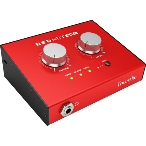 Focusrite RedNet AM2 Stereo Dante Headphone Amplifier REDNET-AM2