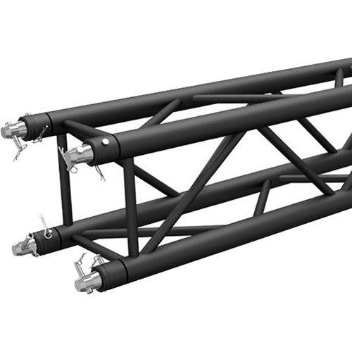 Global Truss Matte Black Powder-Coated Square SQ-4113-BLK/MTE