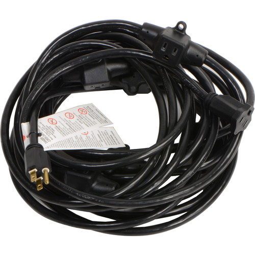Milspec 14-Gauge Multi-Outlet Power Cable (52.5', Black)