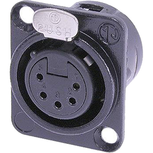 Neutrik Female XLR Receptacle Connector (5-Pole) NC5FD-L-B-1 B&H