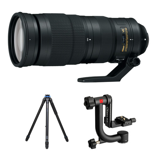 Nikon AF-S NIKKOR 200-500mm f/5.6E ED VR Lens Wildlife Kit B&H