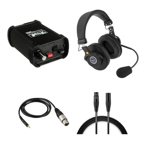 PortaCom Dual-Ear Headset 2-Way Communications Kit B&H Photo