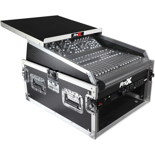 ProX 13 RU Top DJ Mixer Flight Case with 6 RU Rack T-6MRSS13ULT